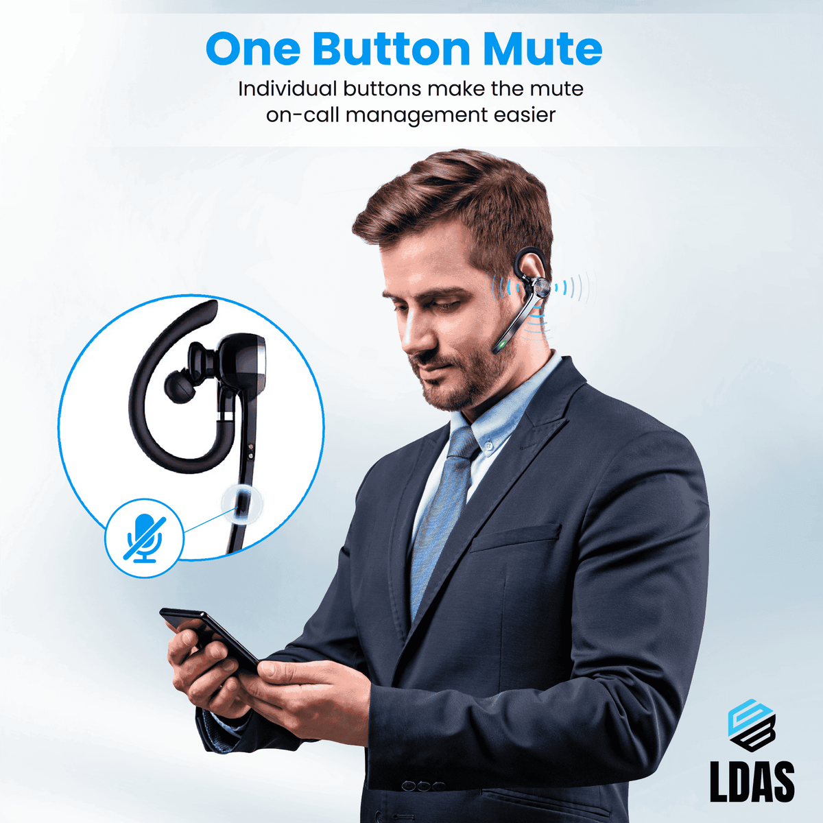 LDAS G7 - Phone Bluetooth Headset with Long-Lasting Battery | LDAS ...